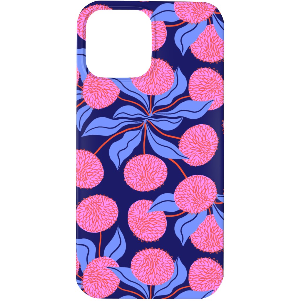 Marigold Pinwheels on Navy Phone Case | Shutterfly