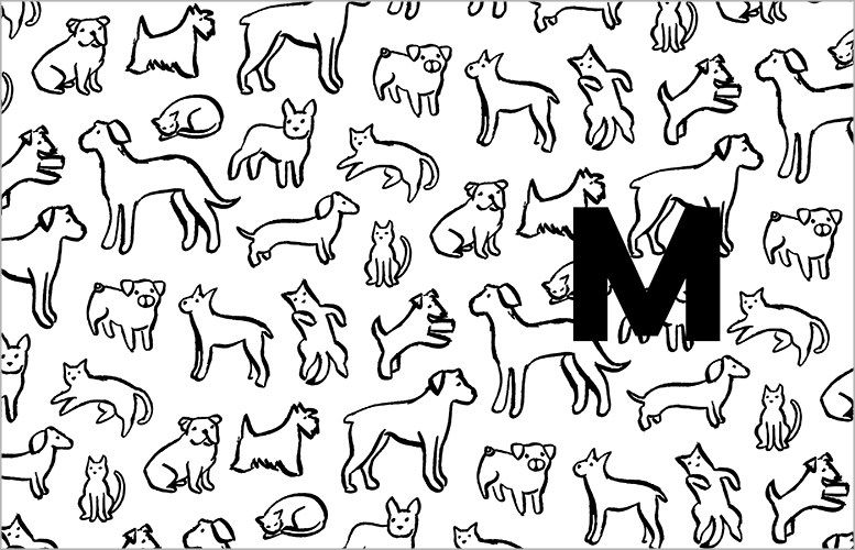 Outlined Dogs Custom Text Journal by Shutterfly | Shutterfly