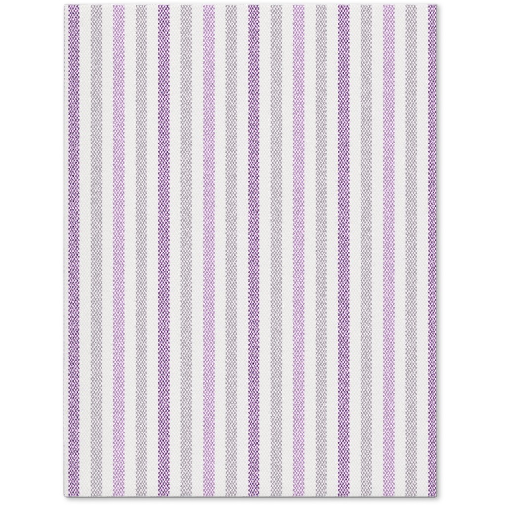 Tricolor French Ticking Stripe - Purple Journal | Shutterfly