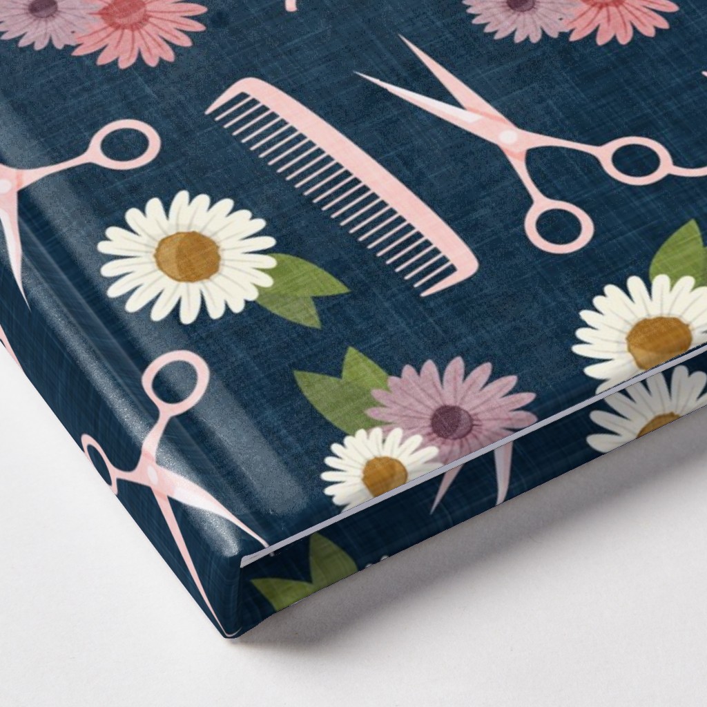 Floral Shears and Combs - Pink & Blue Journal | Shutterfly