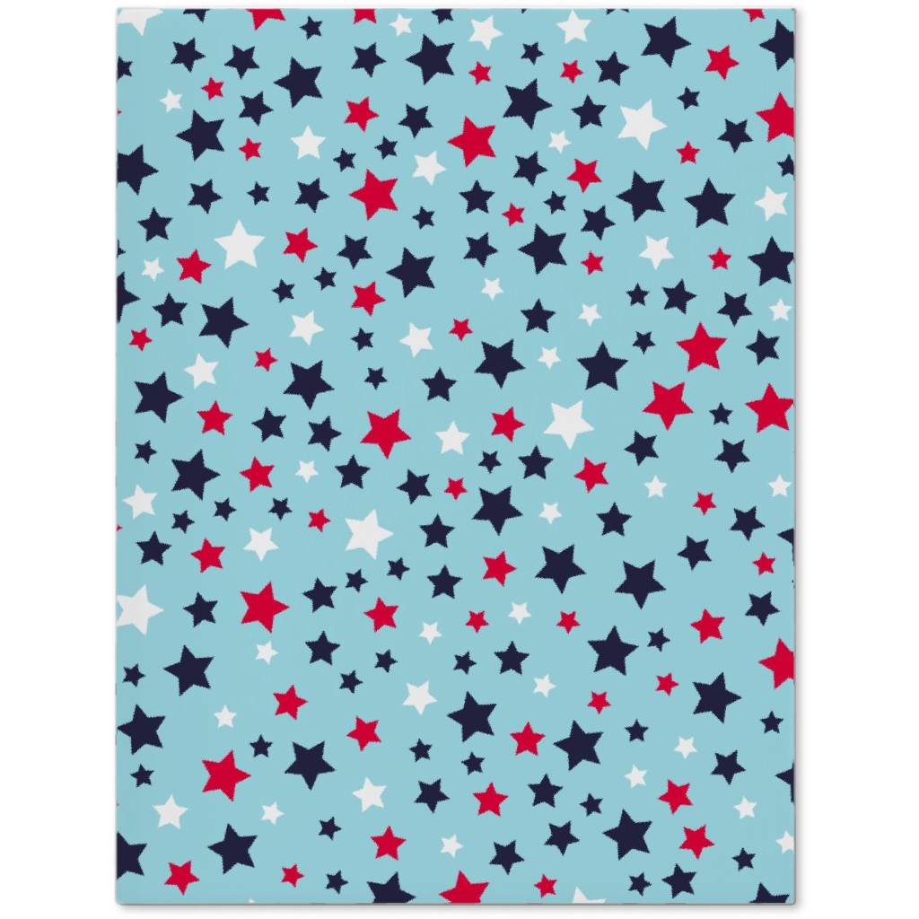 Scattered Stars - Blue Red and White Journal | Shutterfly