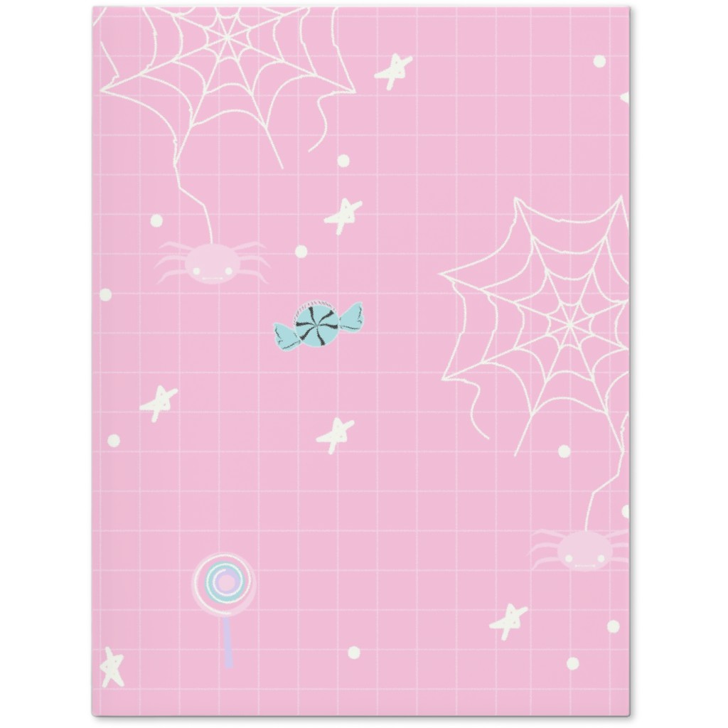 Pastel Halloween Web and Spider - Pink Journal | Shutterfly