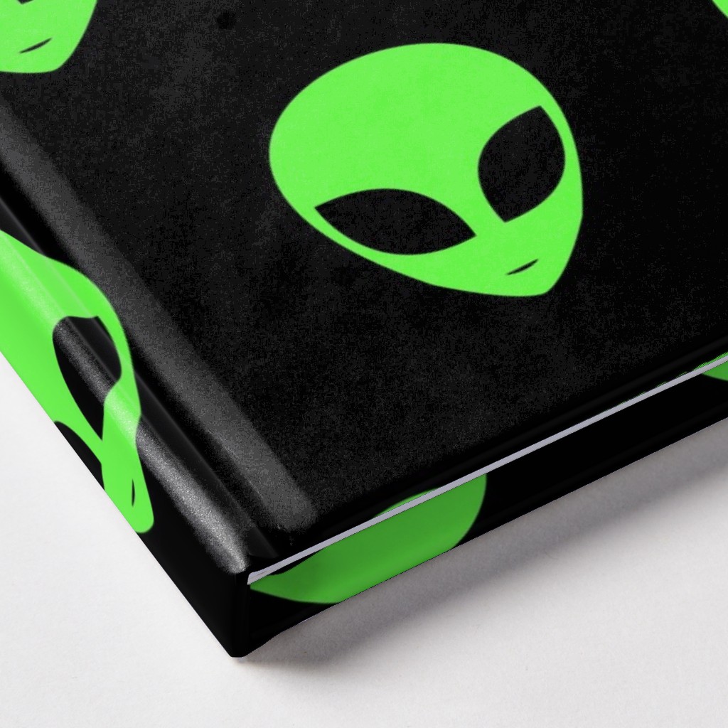 Retro Alien - Neon Green and Black Journal | Shutterfly