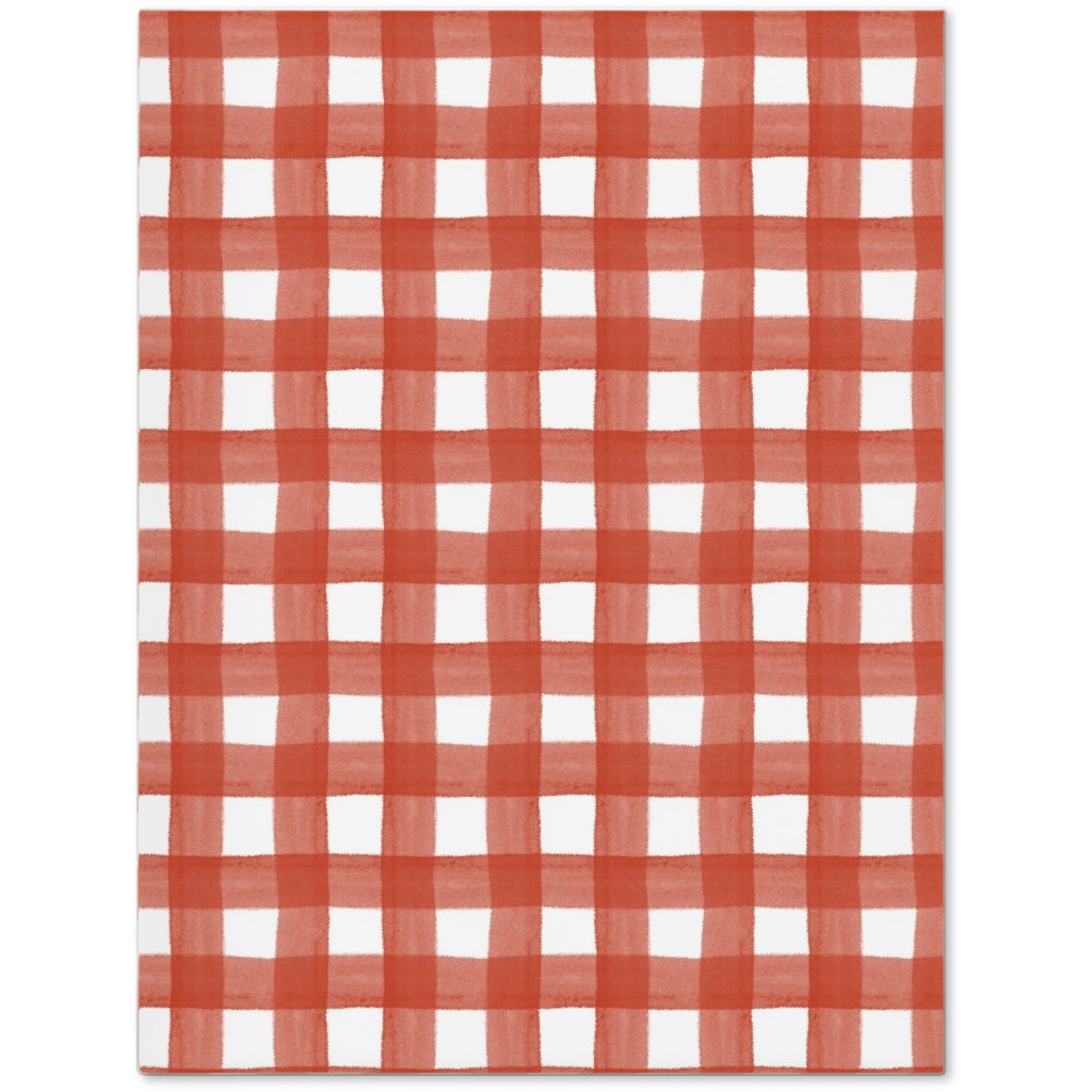 Red Watercolor Gingham Journal | Shutterfly