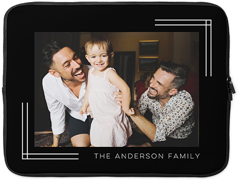 Line Etch Corners Laptop Case by Shutterfly | Shutterfly