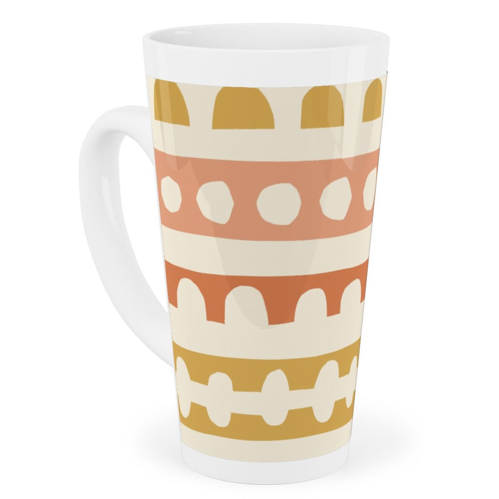Wonky Papercut Stripes - Multi Tall Latte Mug | Shutterfly