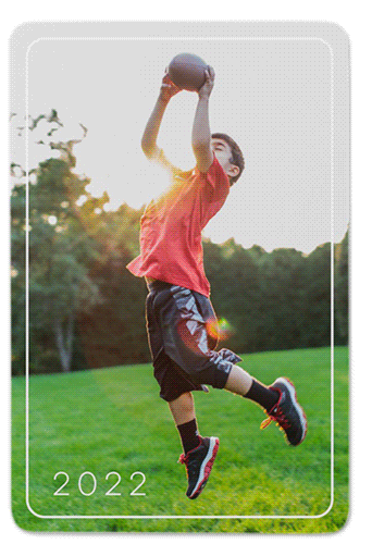 Modern Outline Frame Portrait Metal Magnet by Shutterfly | Shutterfly