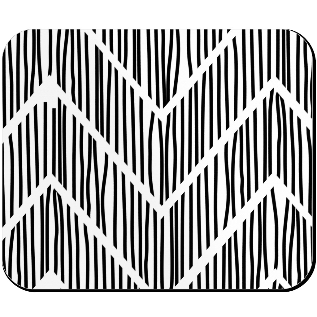 Black & White Chevron Mouse Pad | Shutterfly