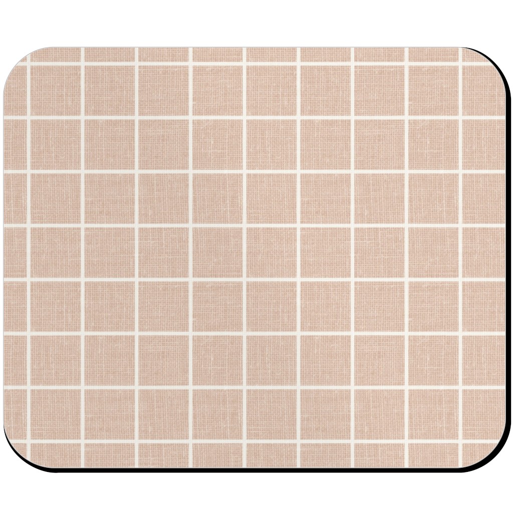 Grid Linen Look Mouse Pad | Shutterfly