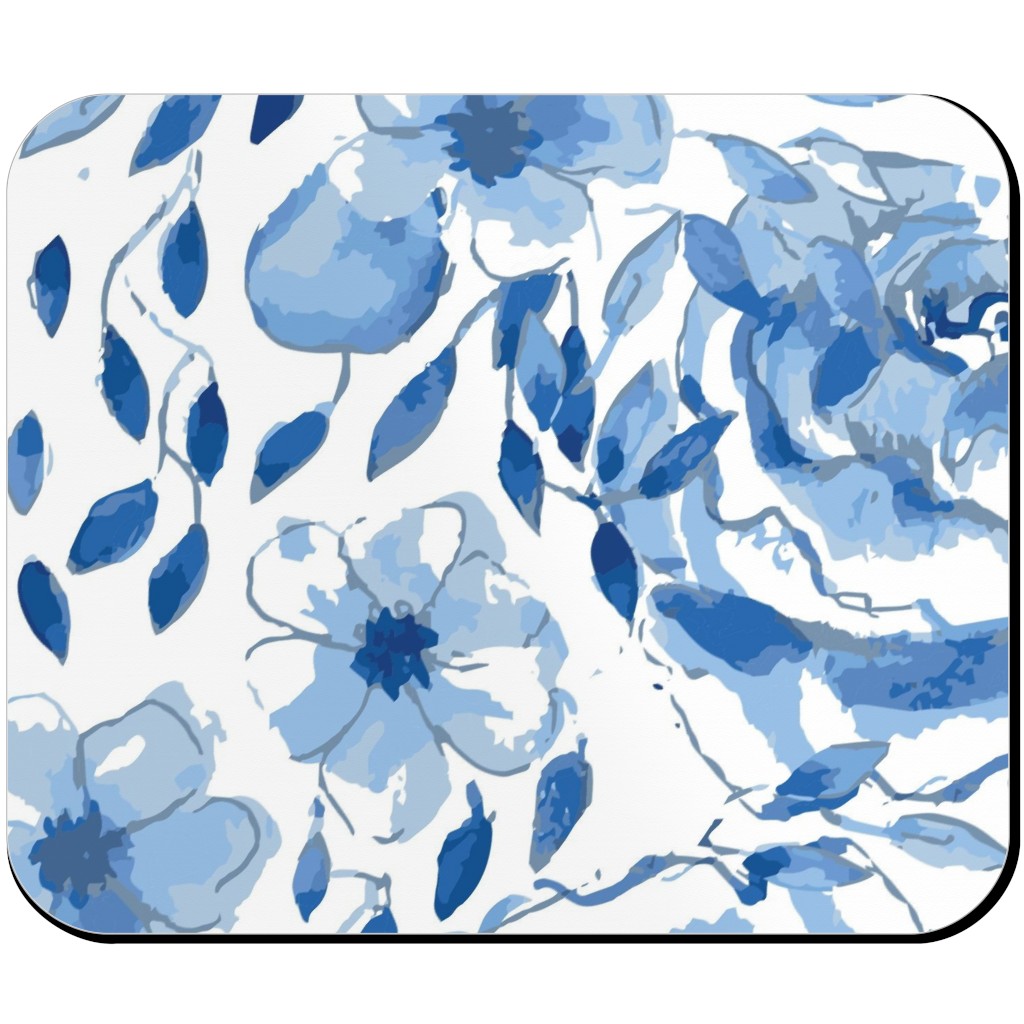the Flow of the Garden - Blue Mouse Pad | Shutterfly