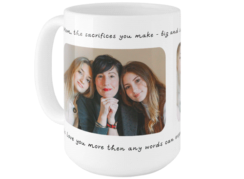 Handwritten Border Mug | Mugs | Shutterfly