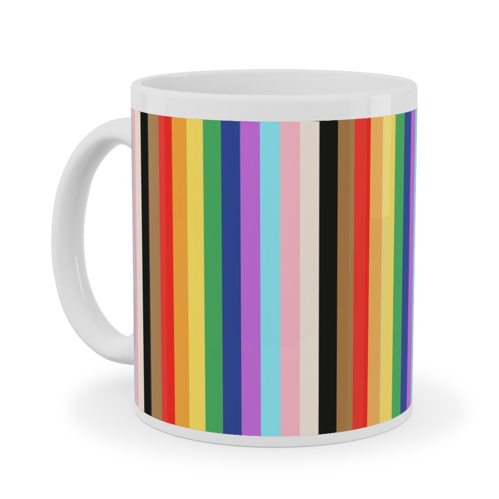 Lgbtq Stripes - Rainbow Pride Flag - Vertical Ceramic Mug | Shutterfly