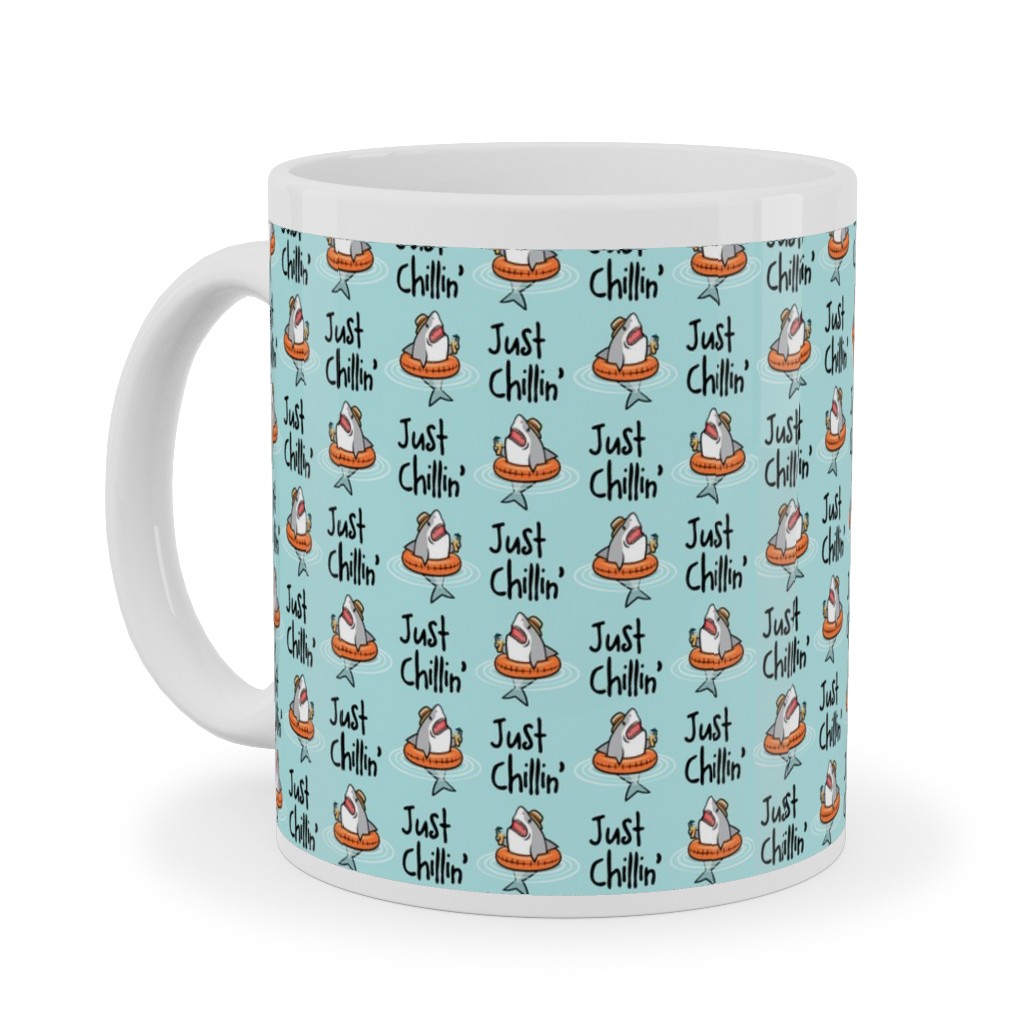 Just Chillin' - Pool Sharks - Light Blue Stainless Mug | Shutterfly