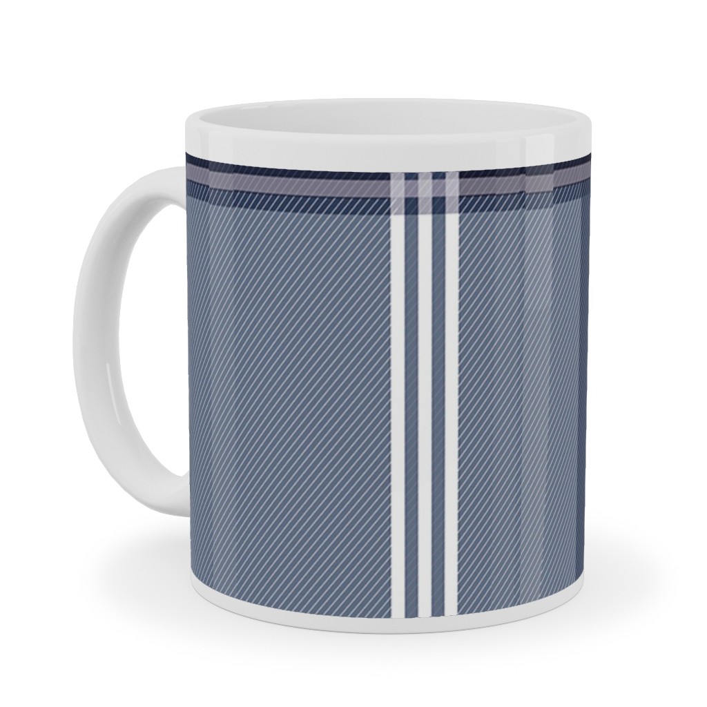 Navy Blue Plaid Ceramic Mug | Shutterfly
