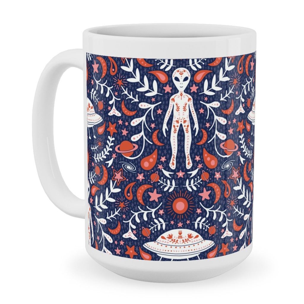 Folk Art Alien Ceramic Mug | Shutterfly