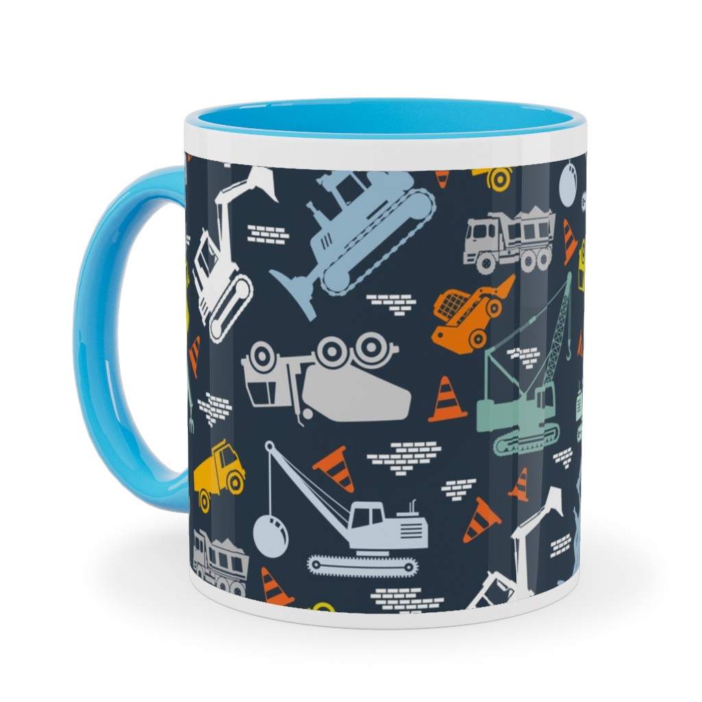 Construction Trucks - Multicolor Ceramic Mug | Shutterfly