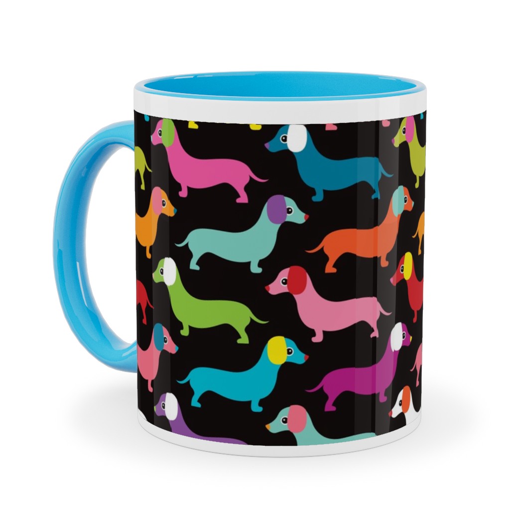 Retro Dachshund Dogs Ceramic Mug | Shutterfly