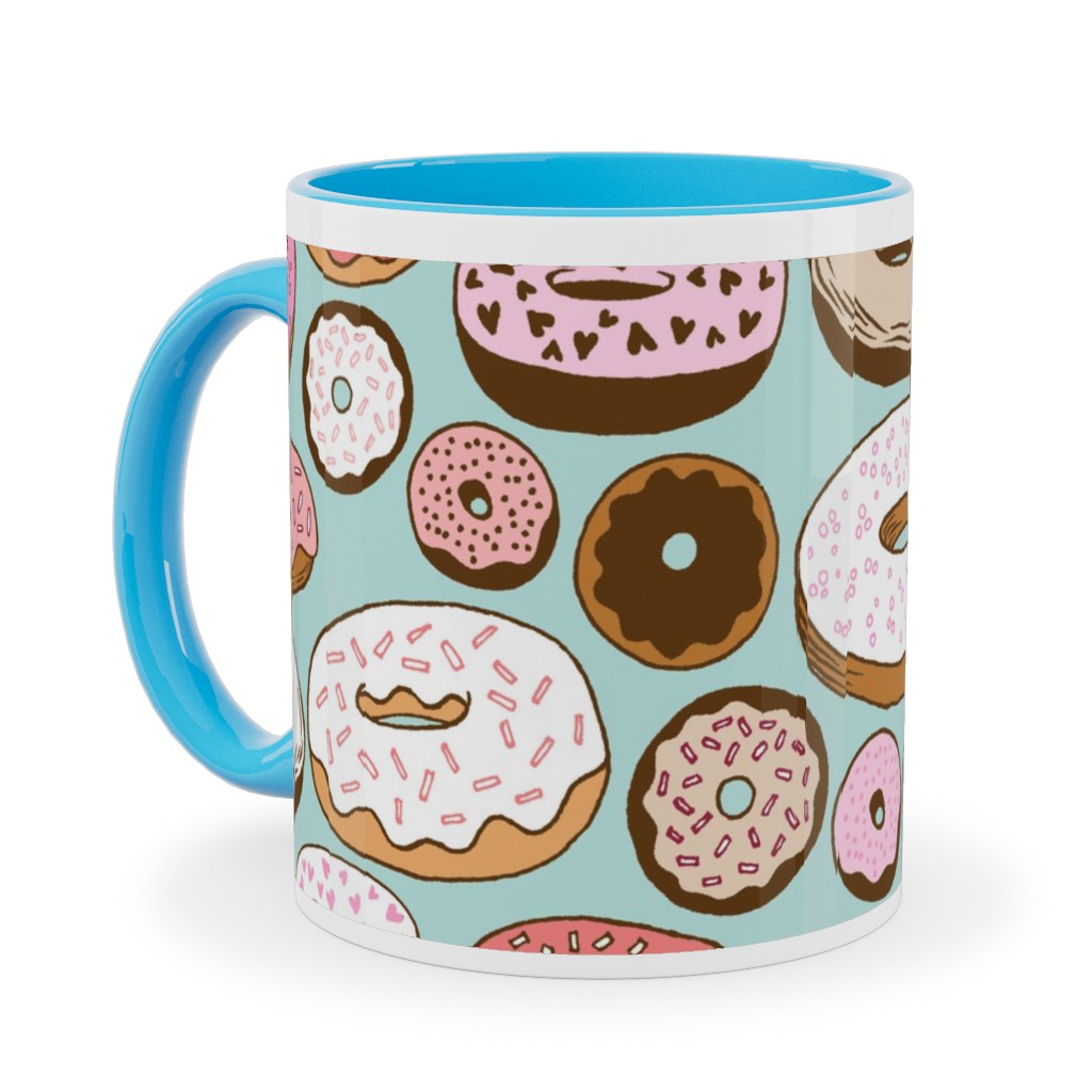 Donuts - Blue Ceramic Mug | Shutterfly