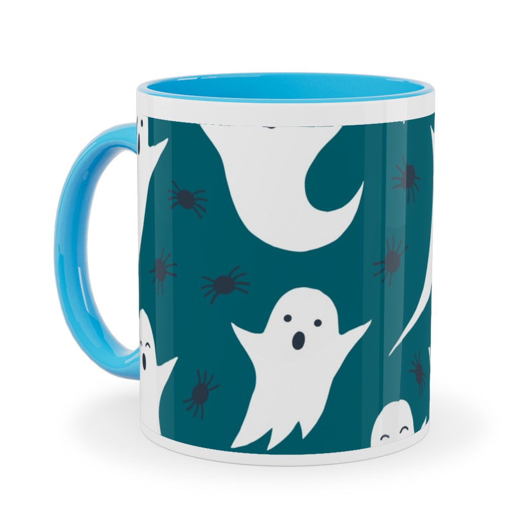 Halloween Ghosts - Dark Teal Ceramic Mug | Shutterfly