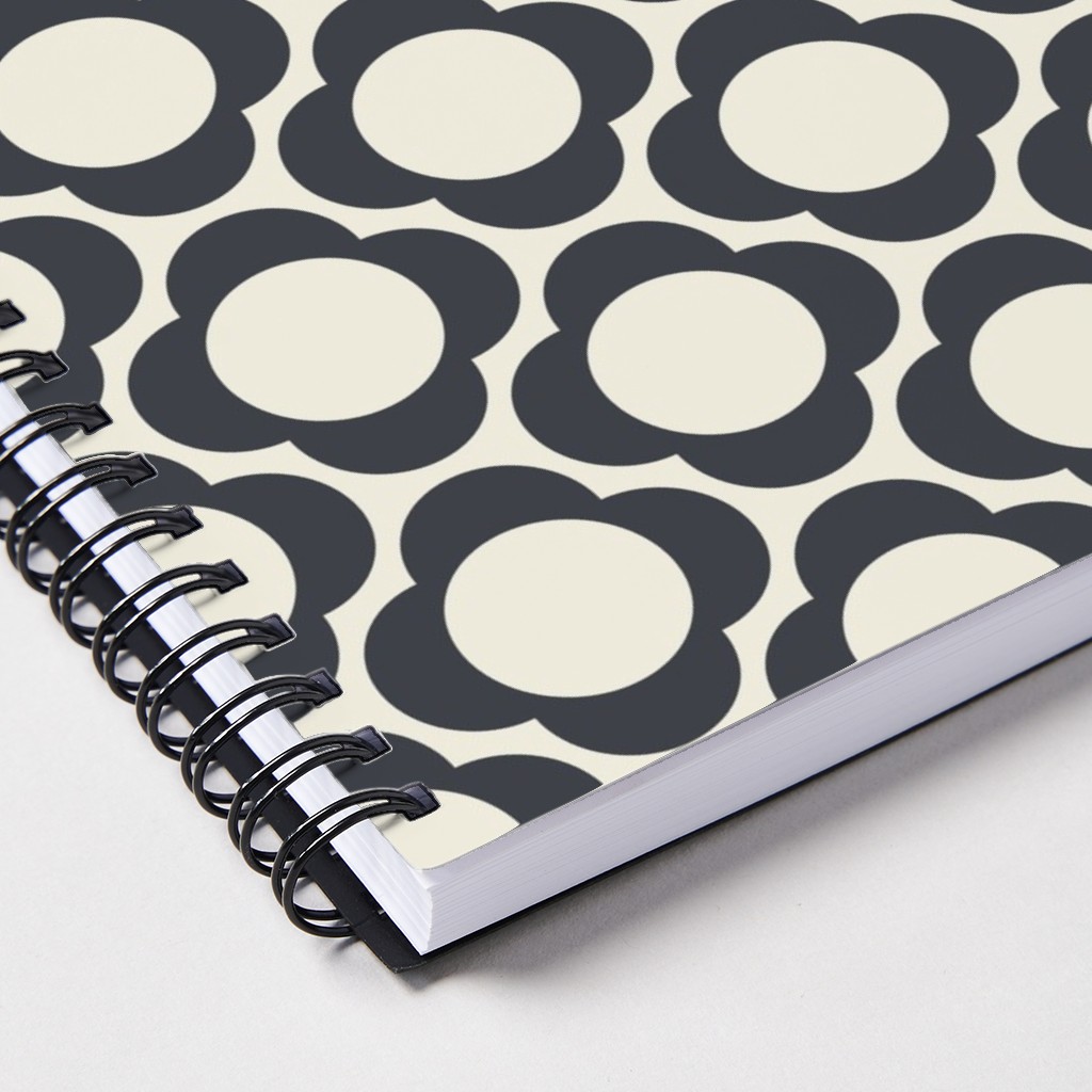Lotta's Scandi Daisy - Navy on Cream Notebook | Shutterfly