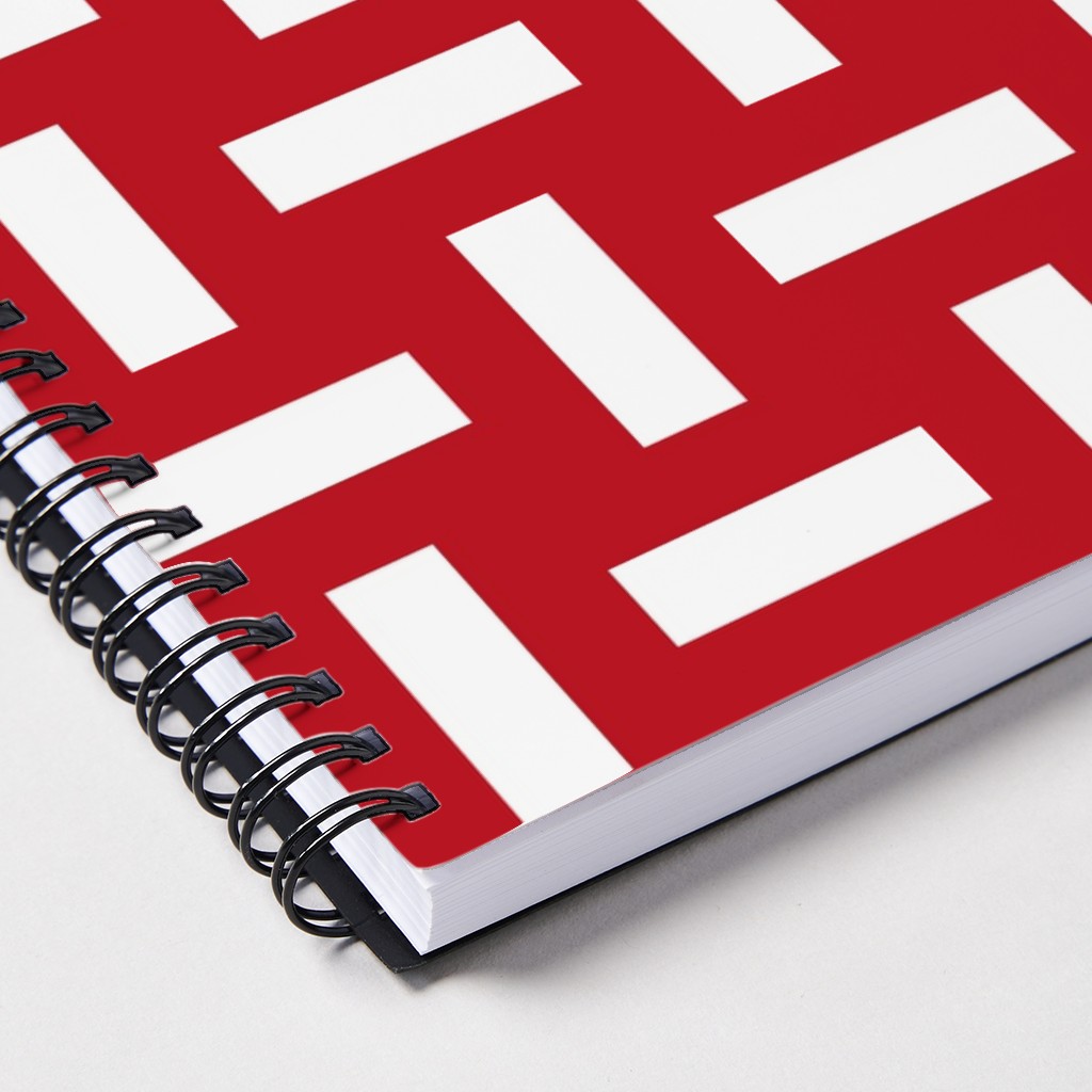Geometrically Assembled Flag - Red Notebook | Shutterfly
