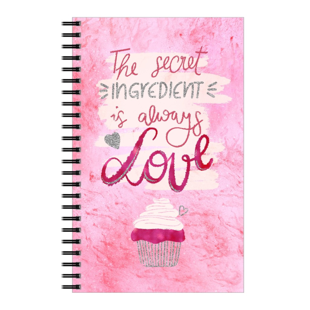 Love Is the Ingredient, Cupcake Lettering Notebook | Shutterfly