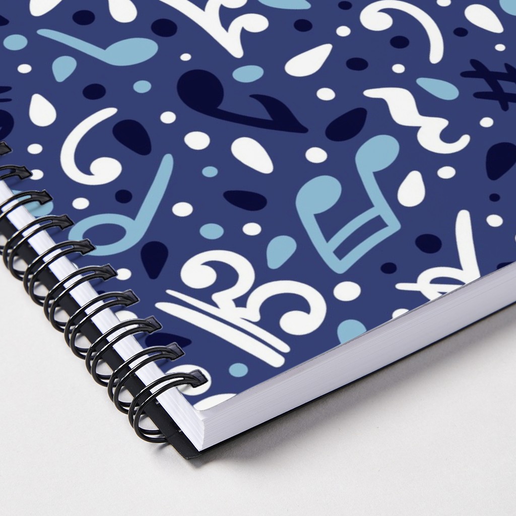 Music Notes and the Blues Notebook | Shutterfly
