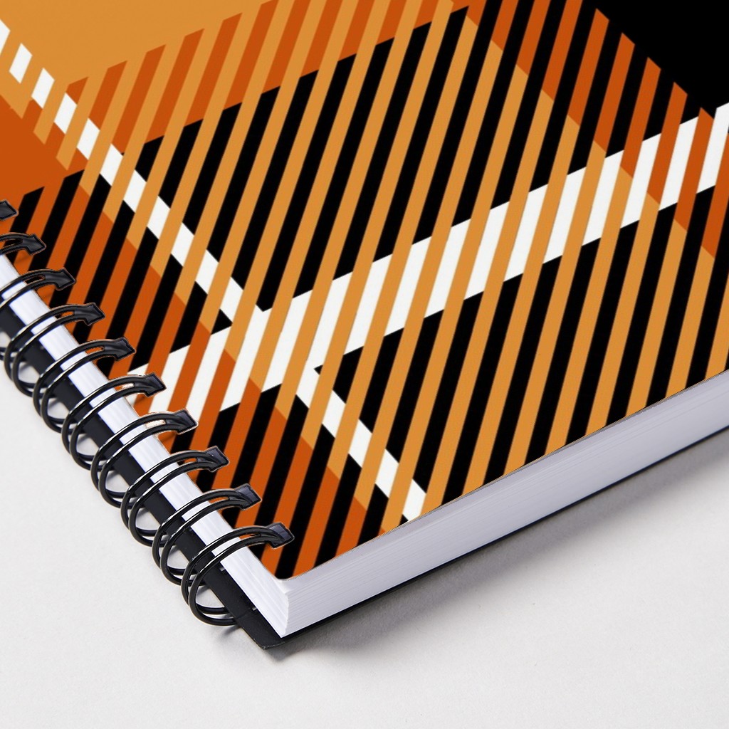 Orange and Black Plaid Notebook | Shutterfly