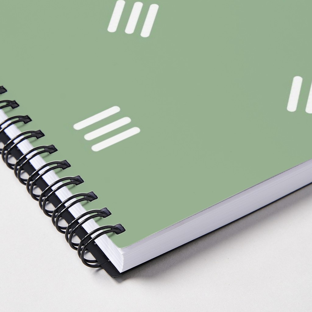 Tossed Groups of Lines - Sage Green Notebook | Shutterfly