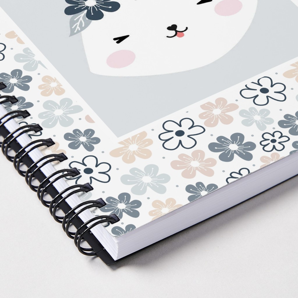 Spring Baby Girl Bunny - Neutral Soft Palette Notebook | Shutterfly
