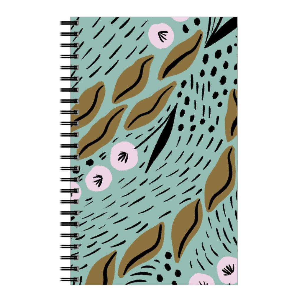 Flower Patch Lane on Mint Notebook | Shutterfly