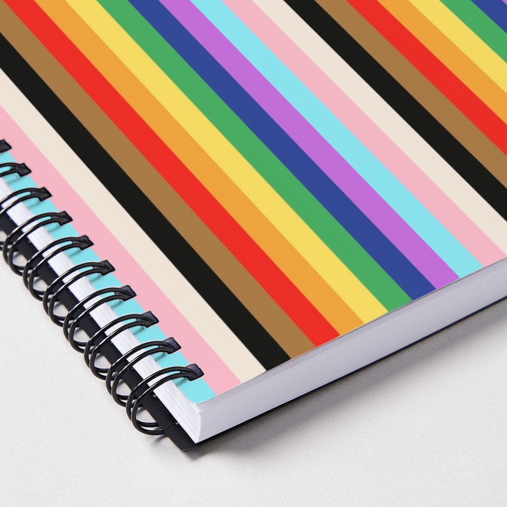 Lgbtq Stripes - Rainbow Pride Flag - Vertical Notebook | Shutterfly