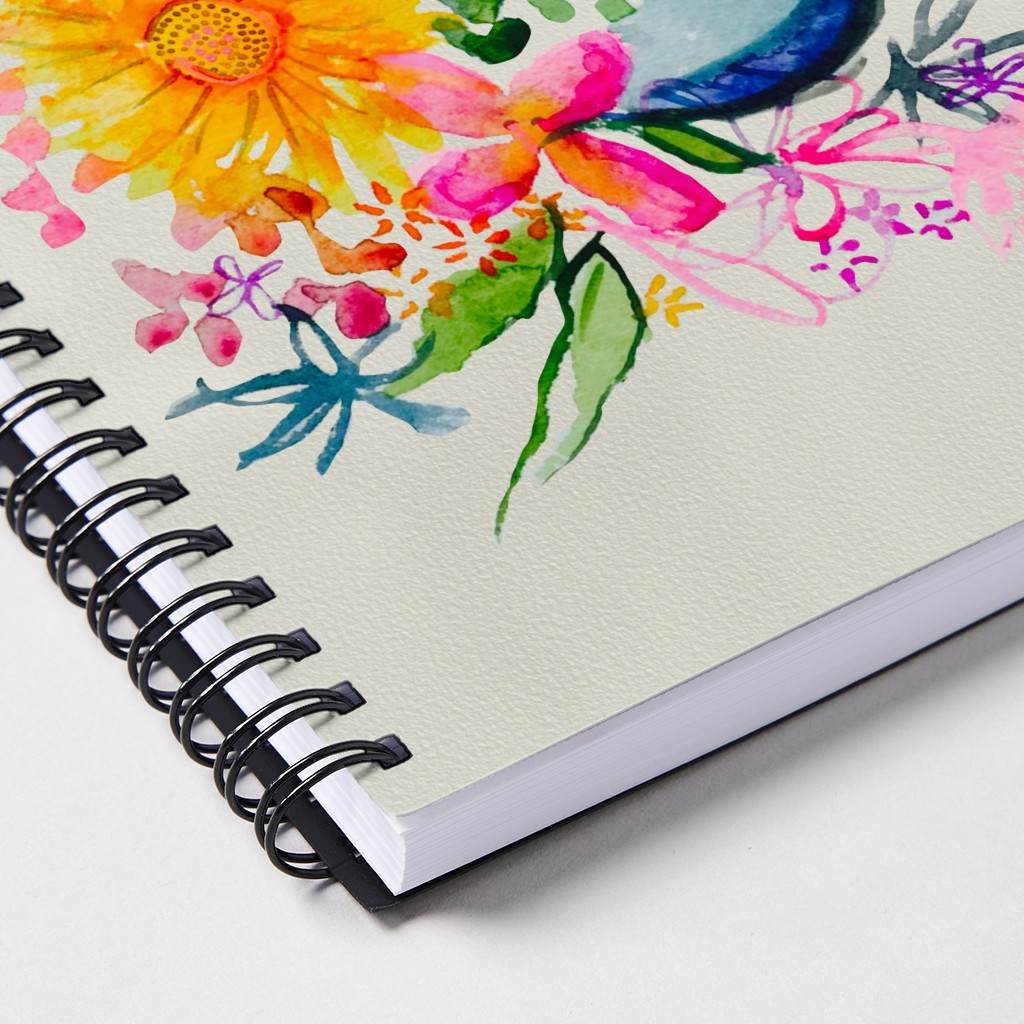 Summer Watercolor Floral Painting - Bright Notebook | Shutterfly