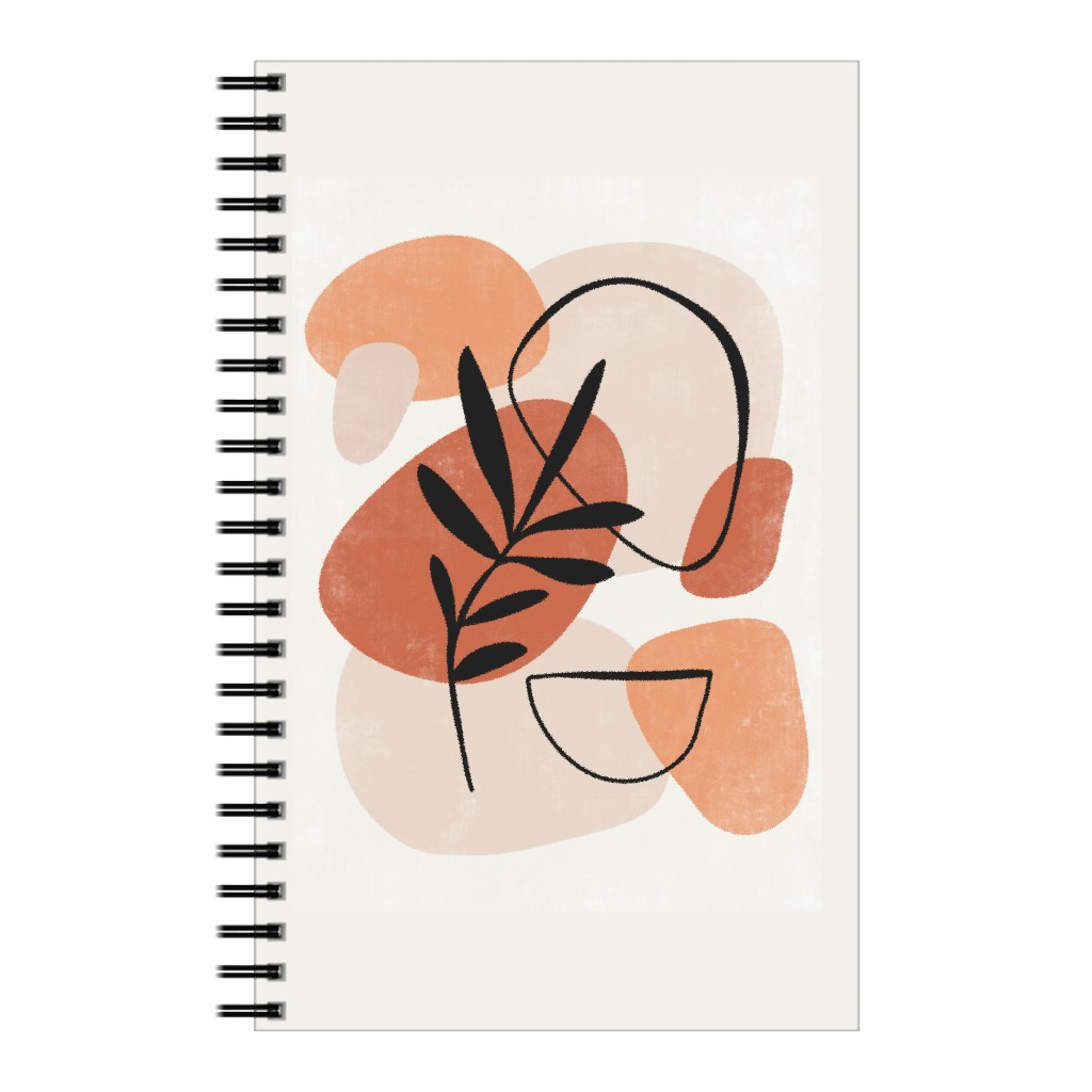 Abstract Frond - Terracotta and Ivory Notebook | Shutterfly