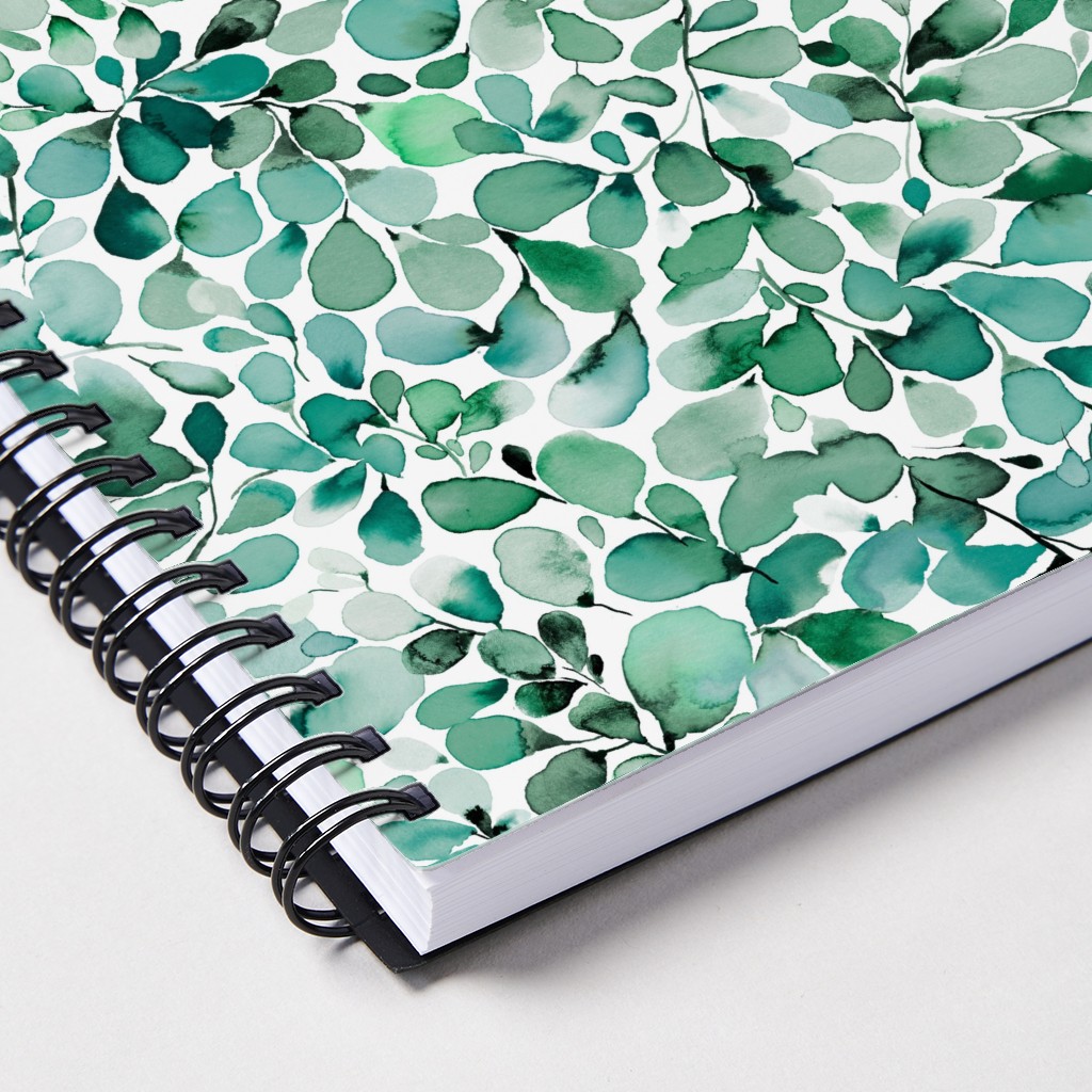 Little Leaves Eucalyptus Foliage - Green Notebook | Shutterfly