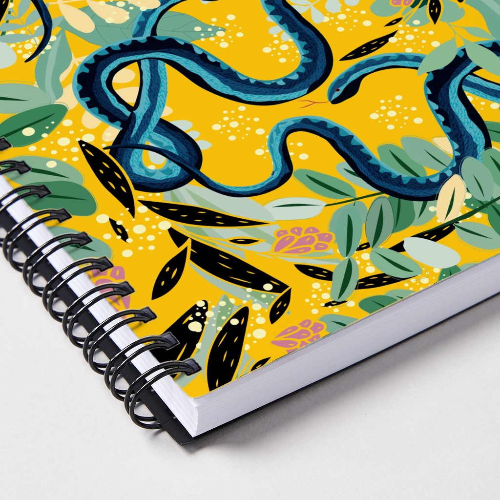 Welcome To the Bright Wild Jungle - Yellow and Green Notebook | Shutterfly