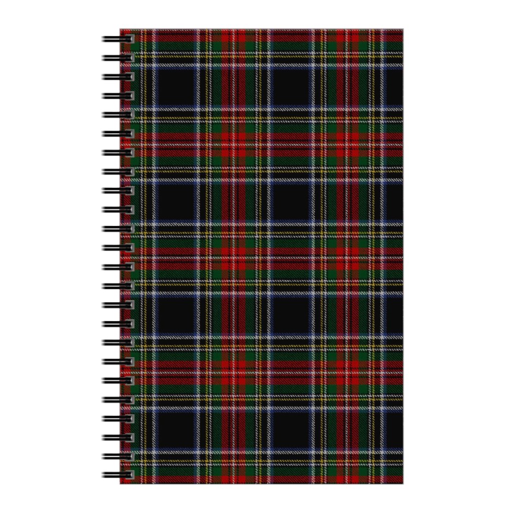 Black Stewart Tartan - Red Notebook | Shutterfly