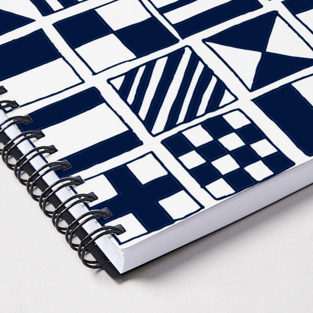 Sailing Flags - Navy Blue Notebook | Shutterfly
