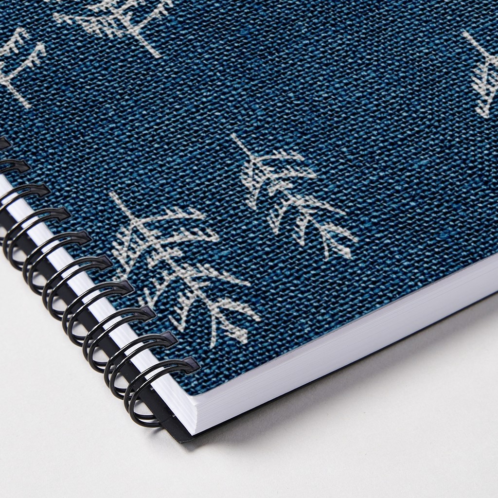 Arctic Night Forest - Navy Notebook | Shutterfly