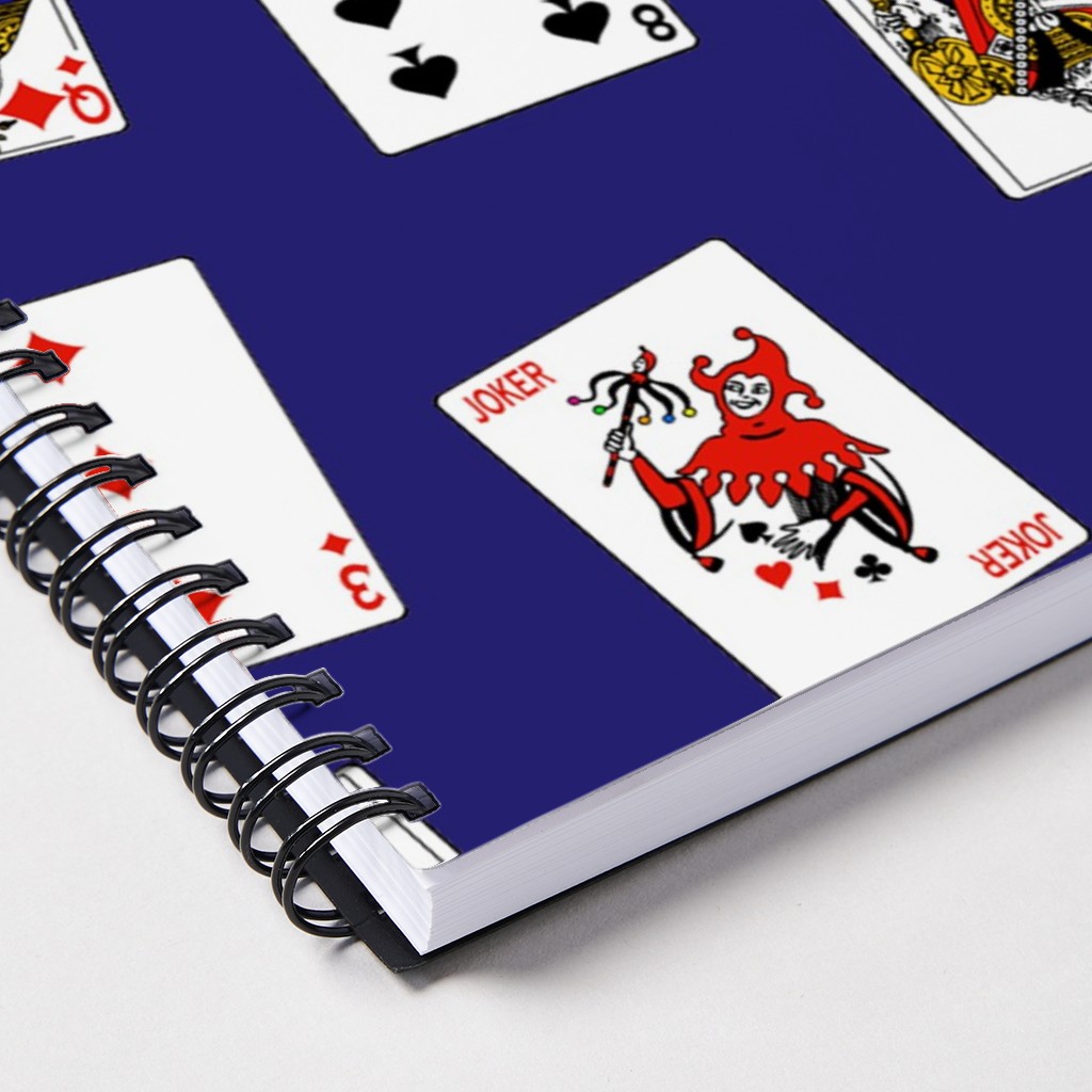 Scattered Playing Cards Notebook | Shutterfly