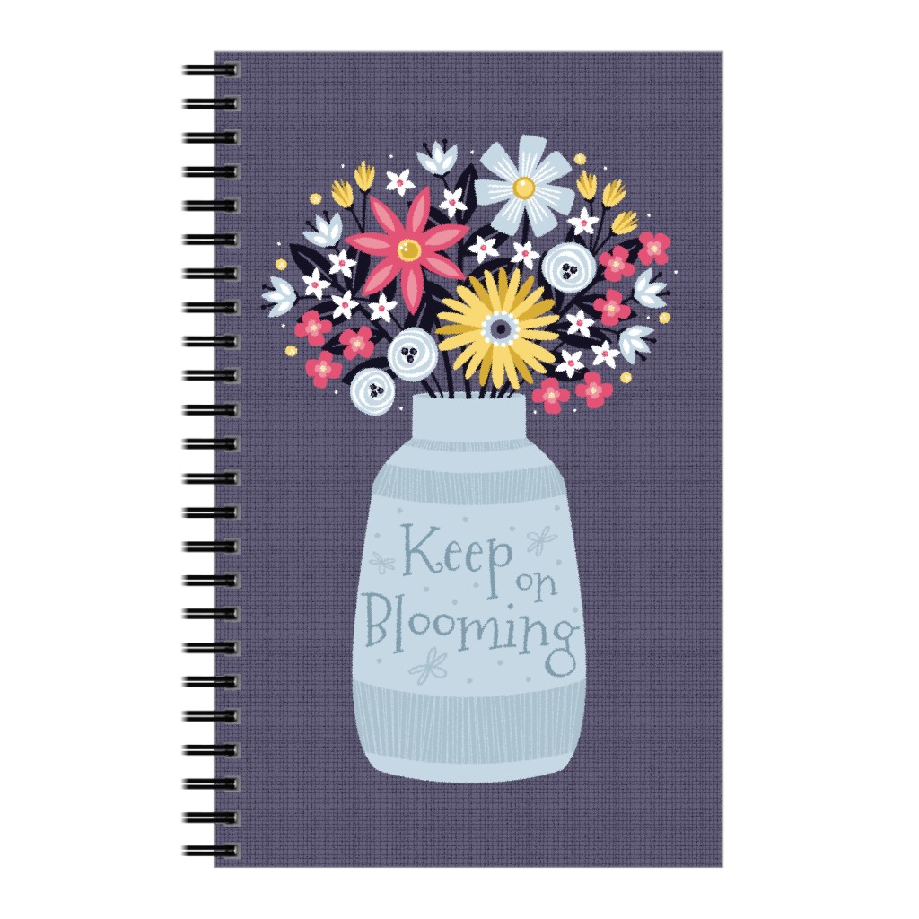 Keep on Blooming Bouquet on Gray Notebook | Shutterfly
