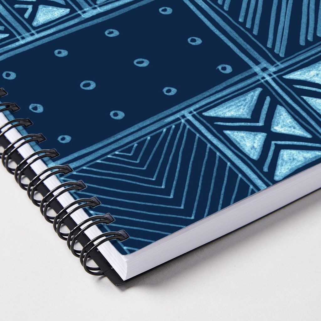 African Tribal Mud Cloth - Indigo Notebook | Shutterfly