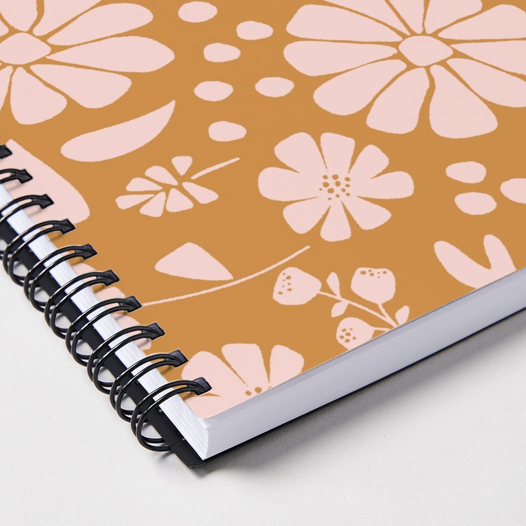Jungle Floral - Orange and Pink Notebook | Shutterfly