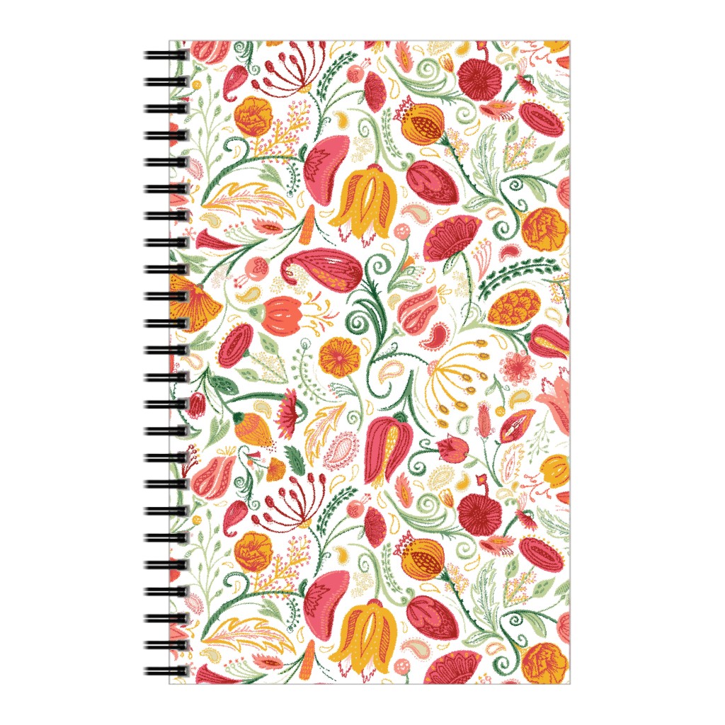 Coral Aussie Hand Painted Florals Notebook | Shutterfly