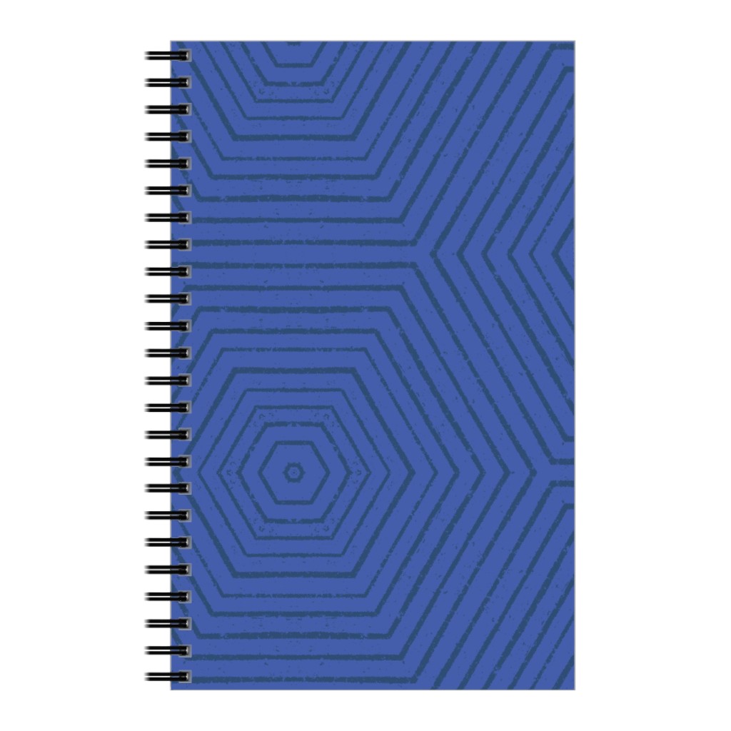 Concentric Hexagons - Cobalt Notebook | Shutterfly