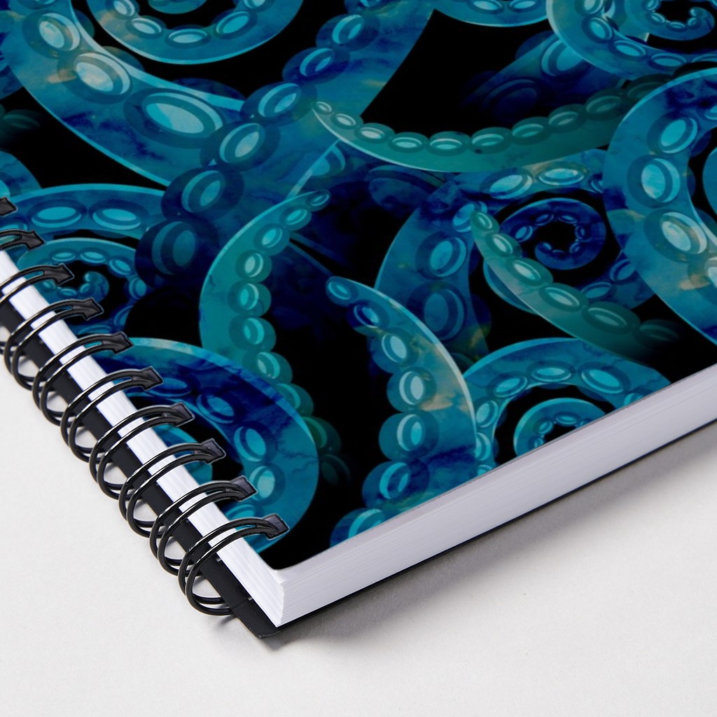 Octopus Watercolor - Blue Notebook | Shutterfly