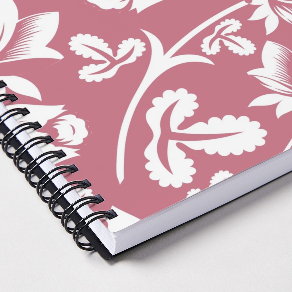 Lovely Rose Flower - Pink and White Notebook | Shutterfly
