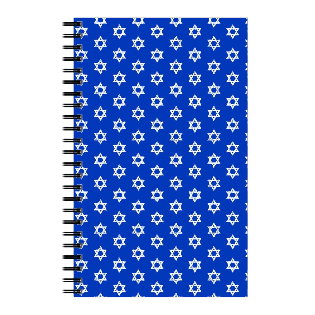 Star of David - White on Blue Notebook | Shutterfly