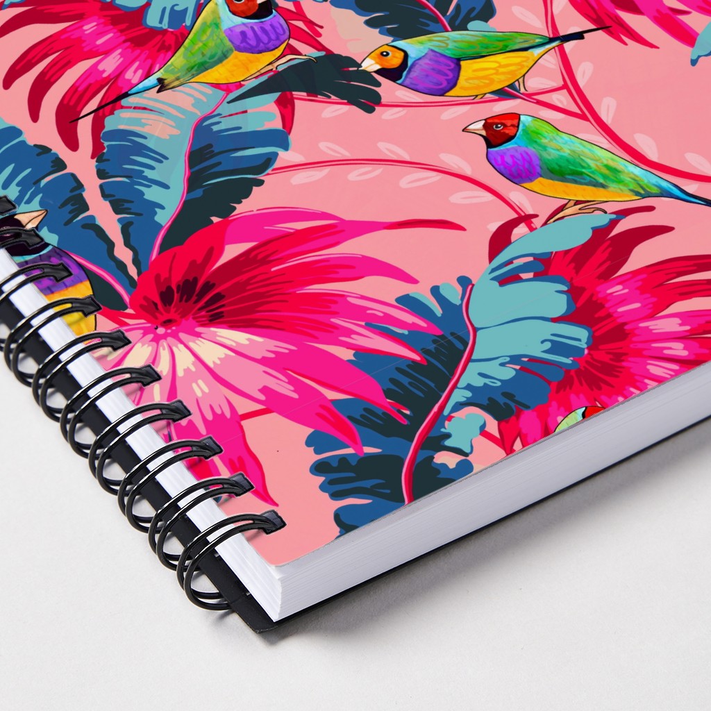Tropical Birds & Botanicals - Pink Notebook | Shutterfly