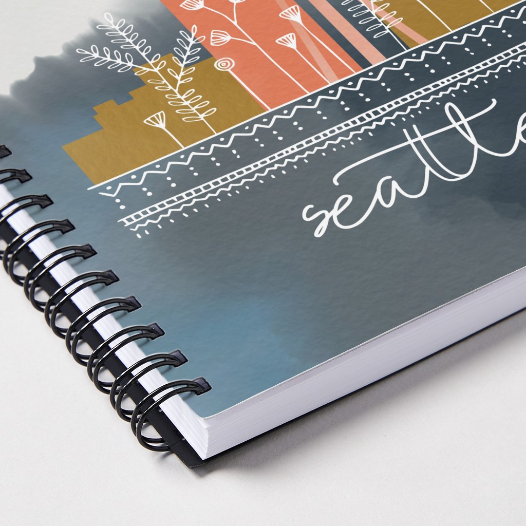 Seattle Skyline - Abstract Notebook | Shutterfly